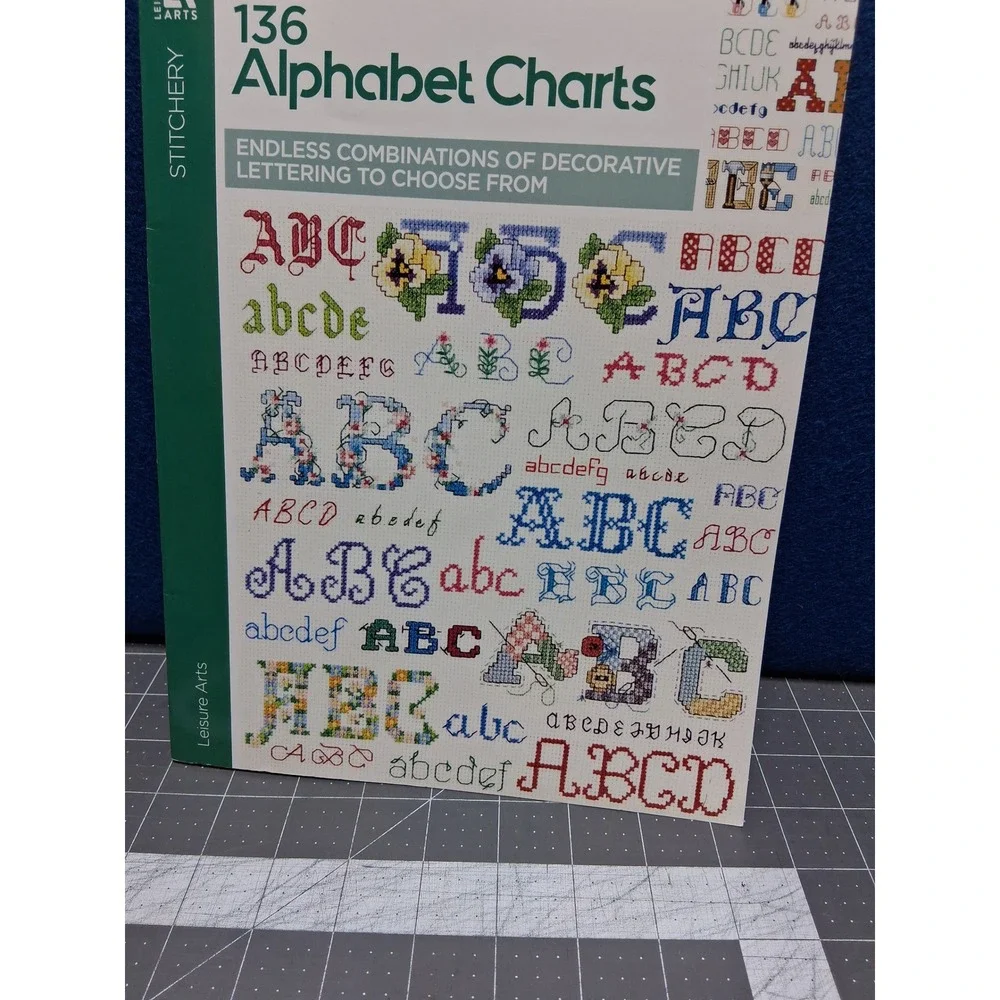 Leisure Arts | Office | Leisure Arts 36 Alphabet Charts Cross Stitch ...